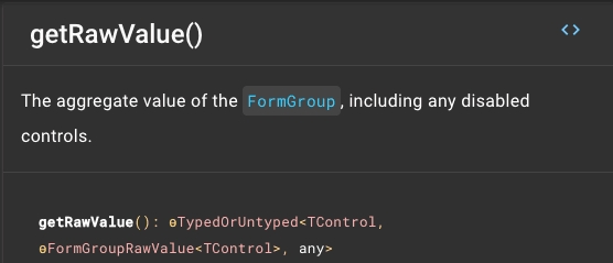 Getting all values of a FormGroup including disabled FormControls - Jocelyn Knight